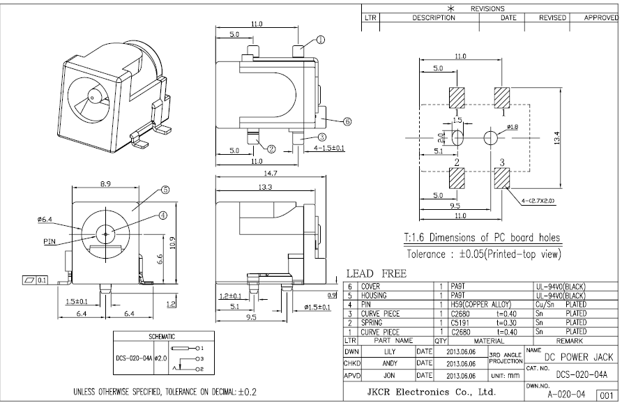 DC Jack,DC Power Jack- JKCR Electronics Co.,Ltd 京政電子有限公司