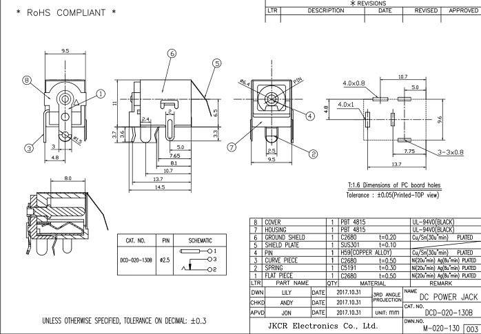 JKCR Electronics Co.,Ltd --京政電子有限公司 - 專業製造各式連接器